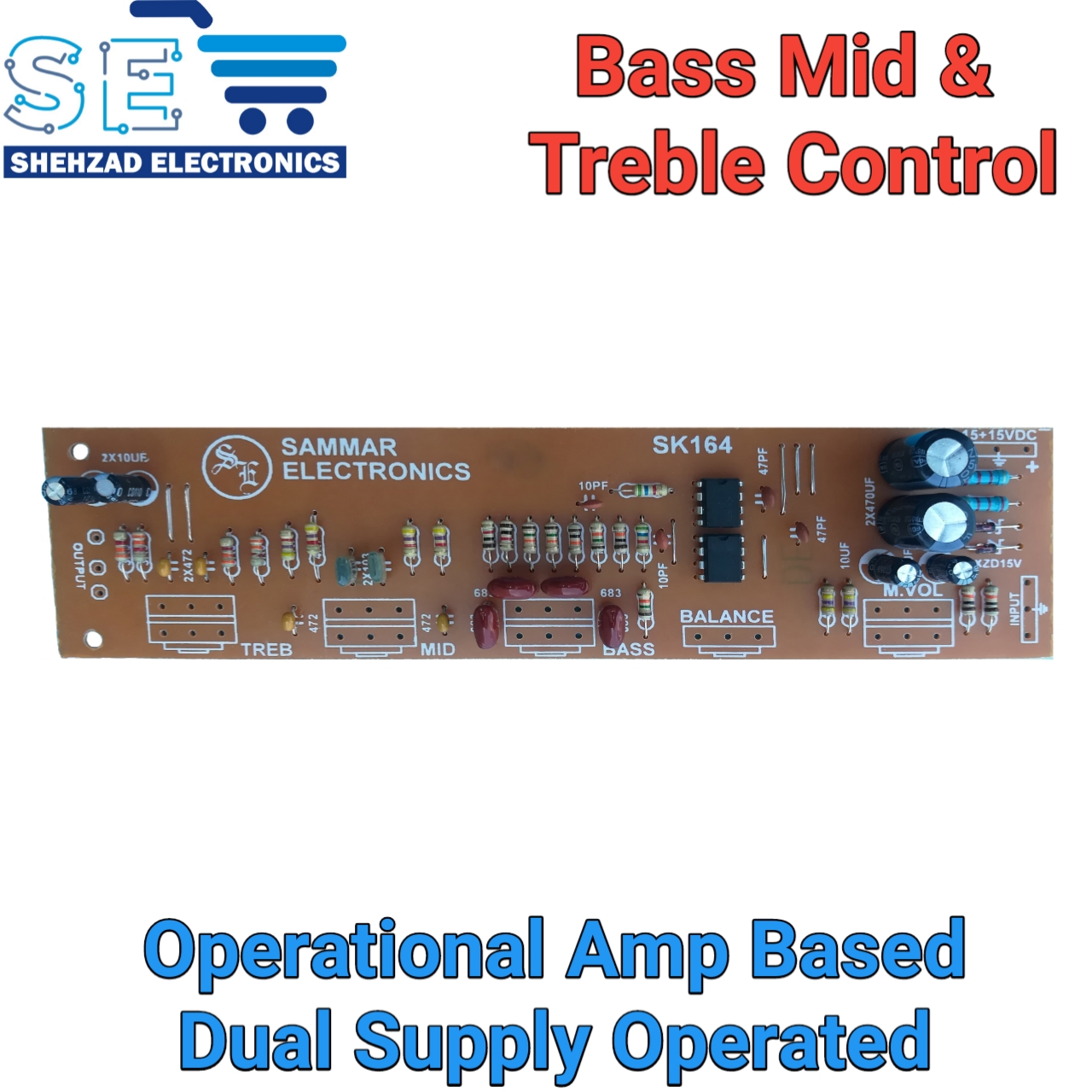 Bass Tone Mid Treble Stereo SK164 Board Volume Control – Shahzad ...