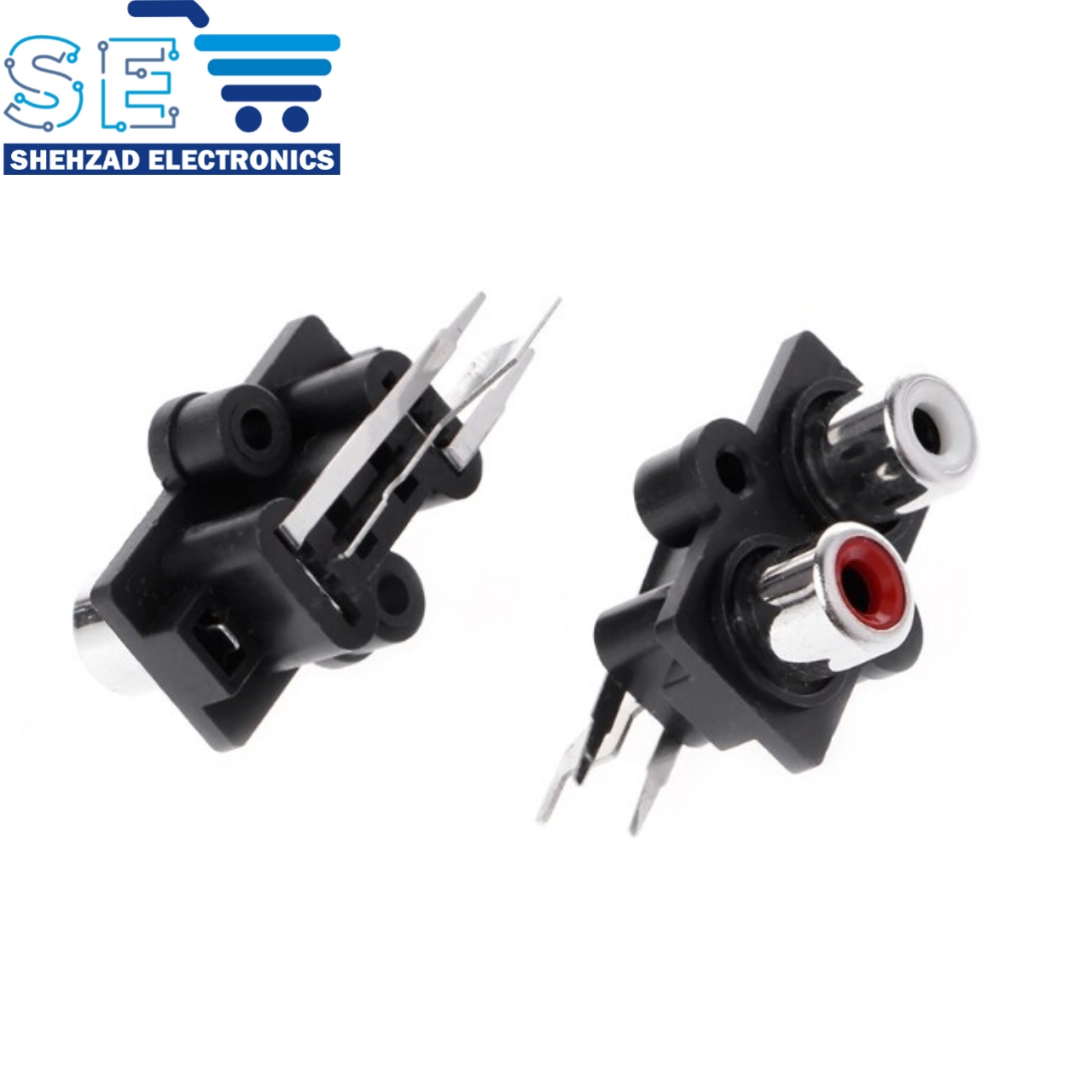 2 Hole RCA Female Stereo Audio Jack Socket Connector – Shahzad Electronics