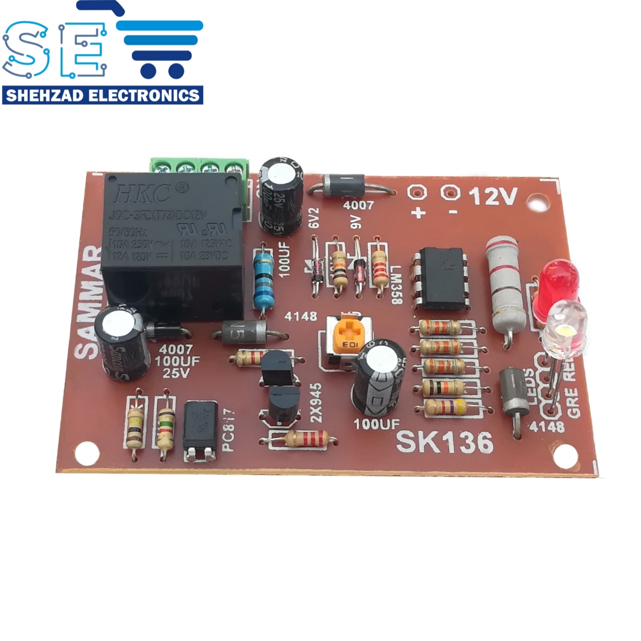 12V Battery Cut Off Charging Circuit SK136 Control Board Intelligent ...
