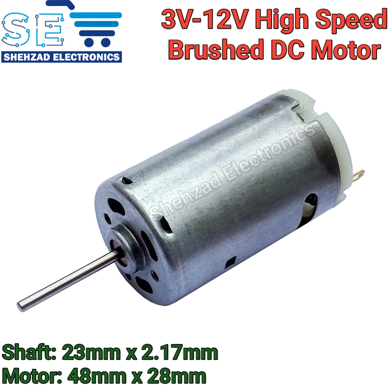 RS-380 Mini Motor 3V–12V | High-Speed, Large Torque, Long Shaft Mini ...